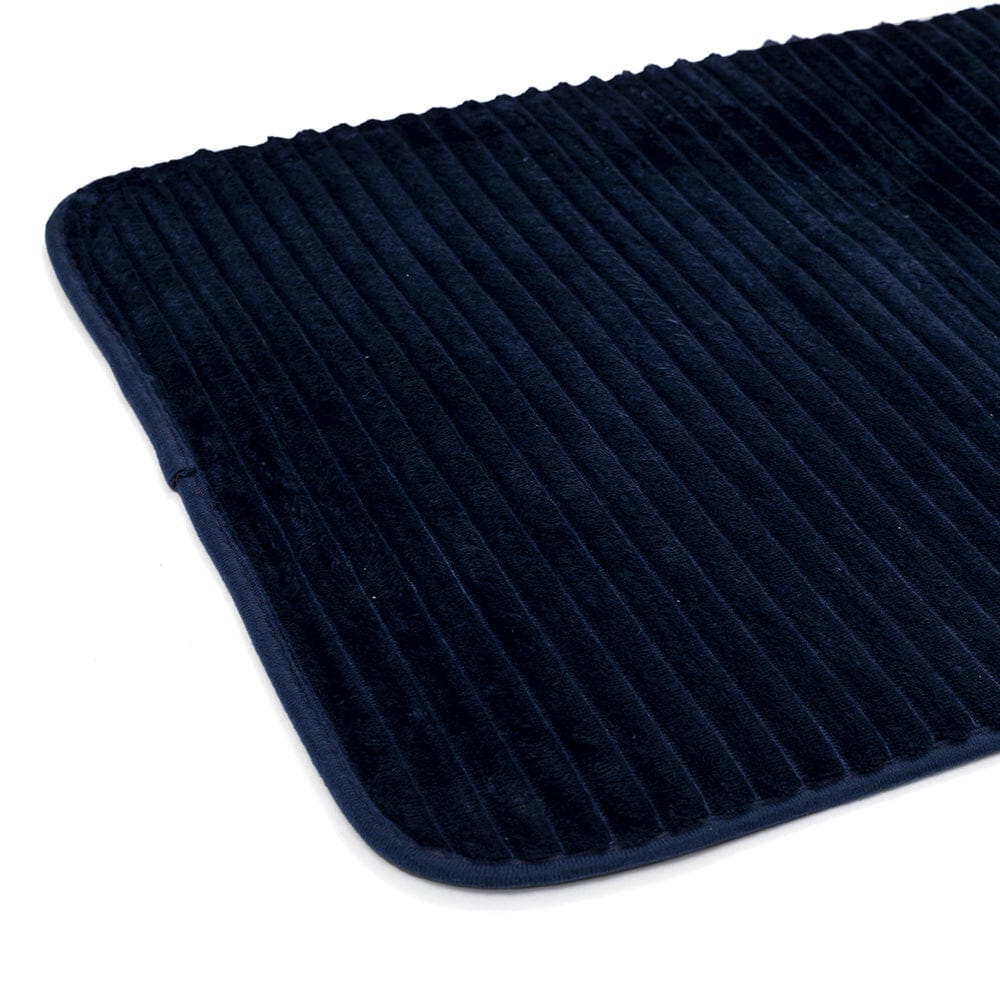 Luxe Blue 3 Piece Bathroom Mats Set (L-80 x W-50 cms) – EZ Life