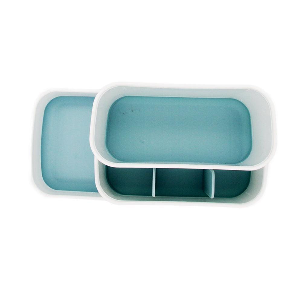5 Compartment Bathroom Caddy (White & Blue) – EZ Life