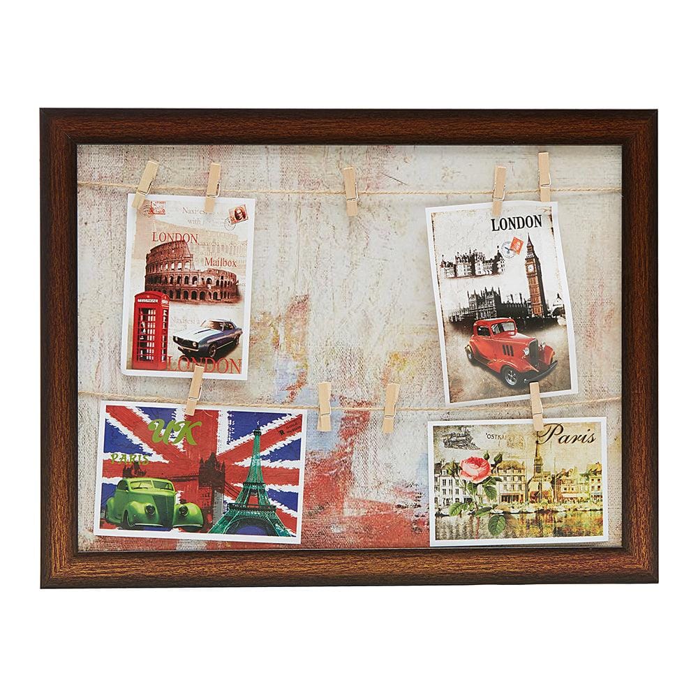 Multi-Utility Planner & Organizer Picture Frame (Brown Map) (Medium ...