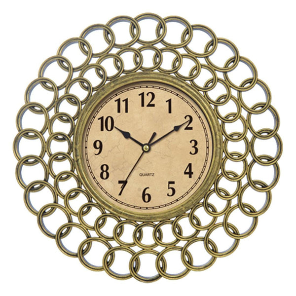 Decorative Spiral Wall Clock (Gold) (Small) – EZ Life