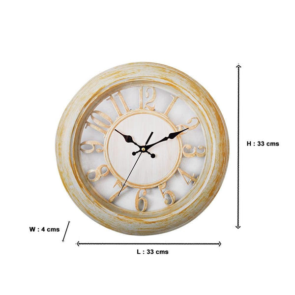 Woody Cream Decorative Wall Clock – EZ Life